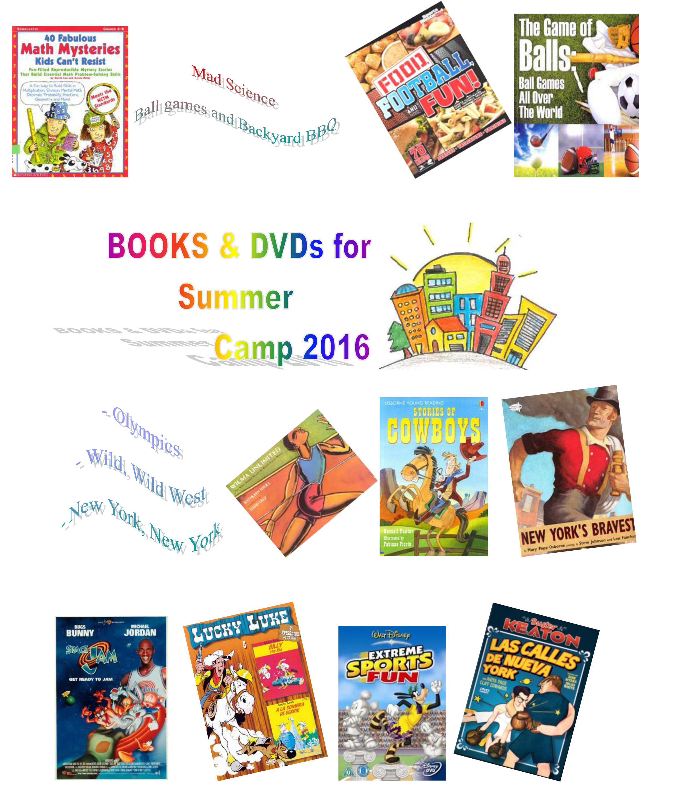 Libros y DVD para la primera semana del Summer Camp 2016: Mad Science ...