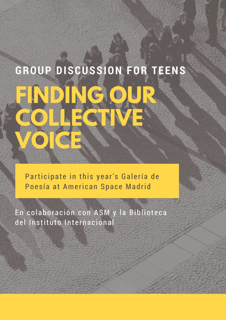 Group Discussion for Teens & Encuentro con la poeta Su Smallen ...